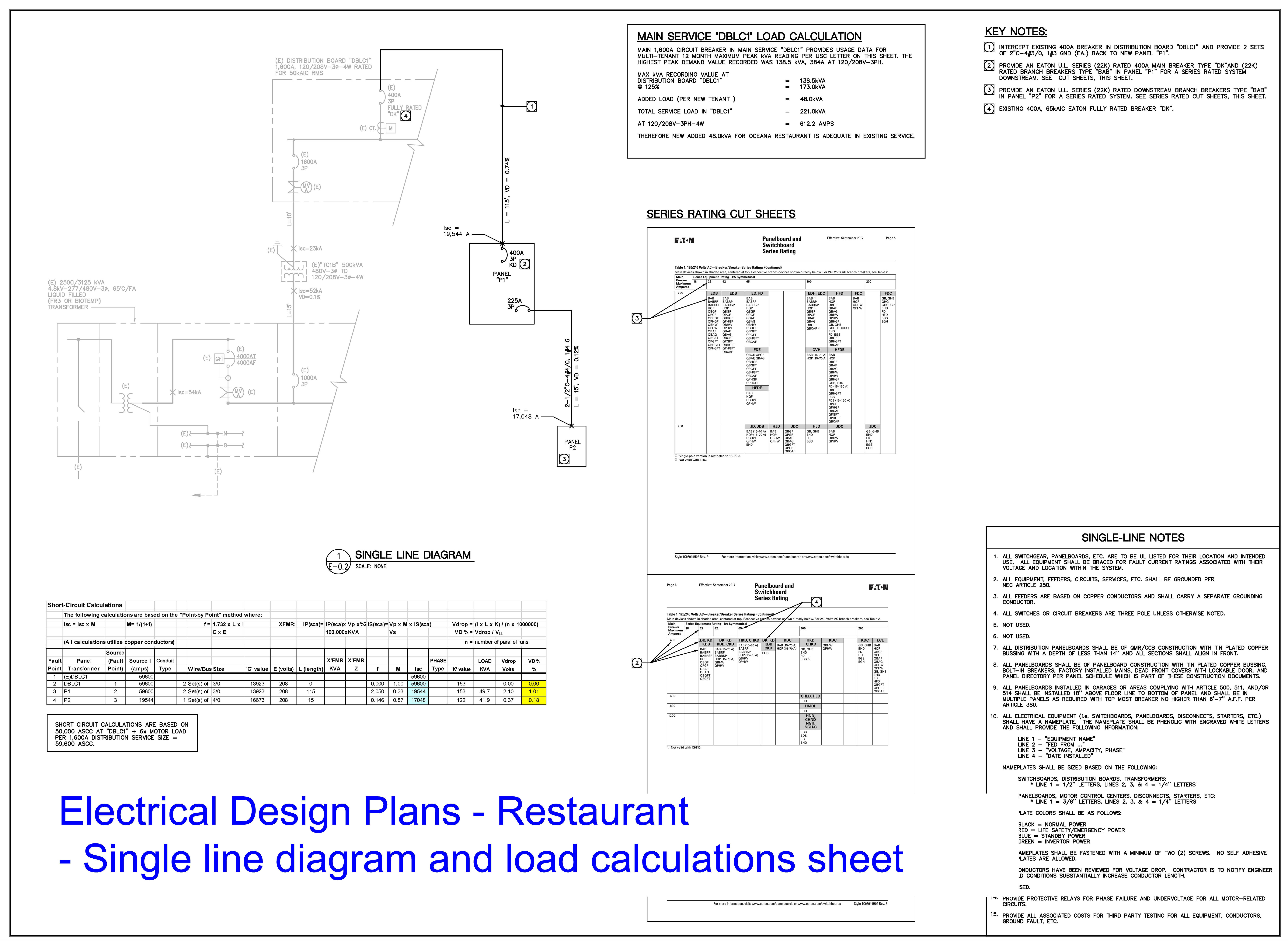 Electrical Design - Building Plans Samples & Experience