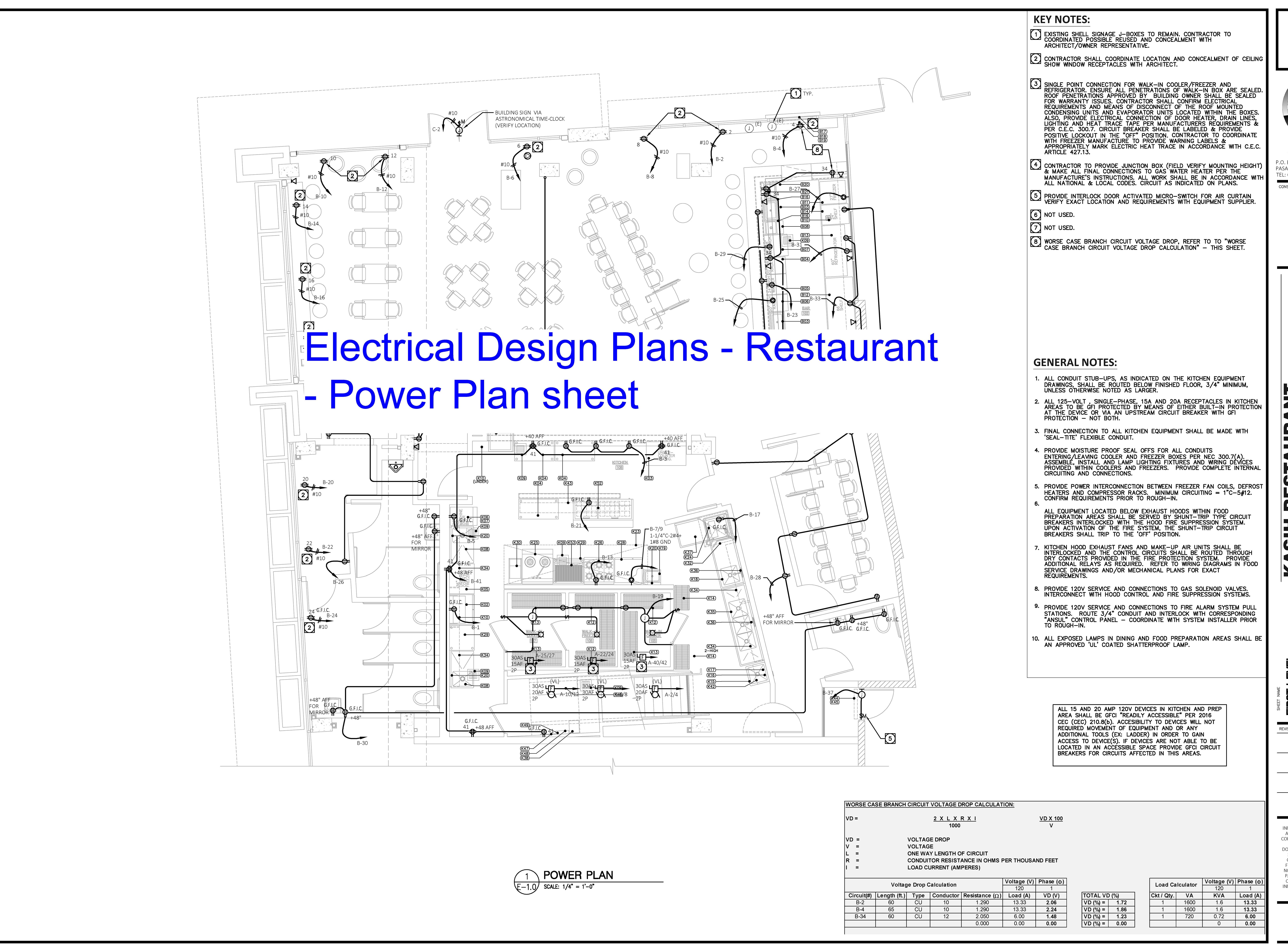 Electrical Design - Building Plans Samples & Experience